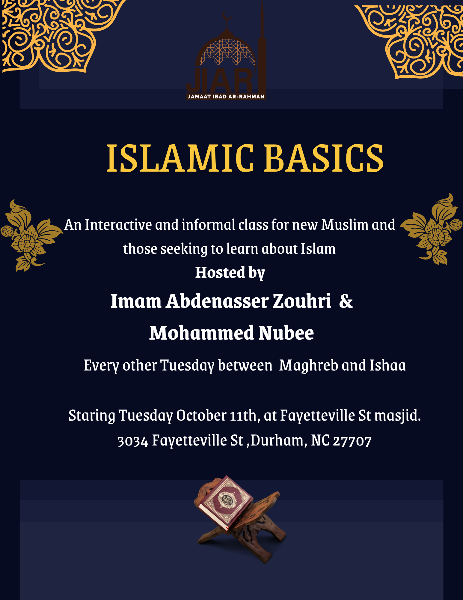 Islamic Basics – Jamaat Ibad Ar-Rahman